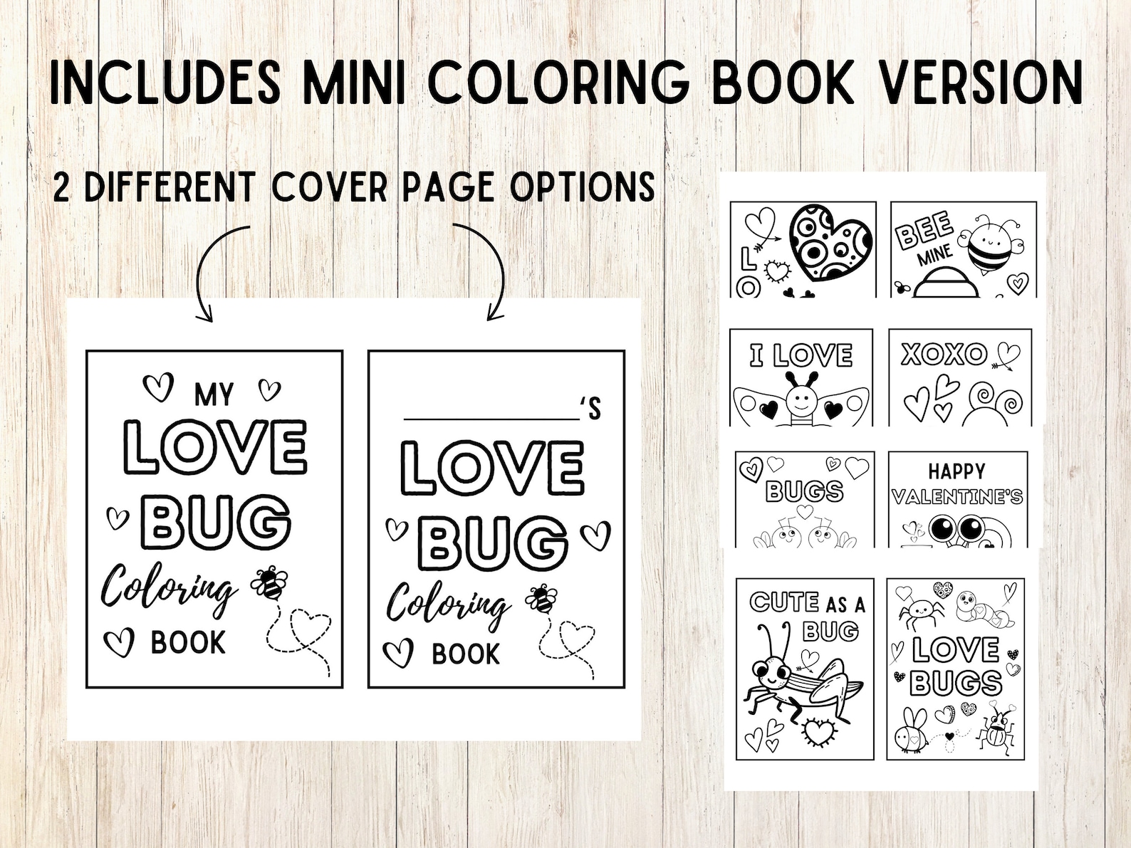 Love Bug Valentine Coloring Pages, Printable Coloring for Kids ...