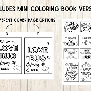 Love Bug Valentine Coloring Pages, Printable Coloring for Kids ...