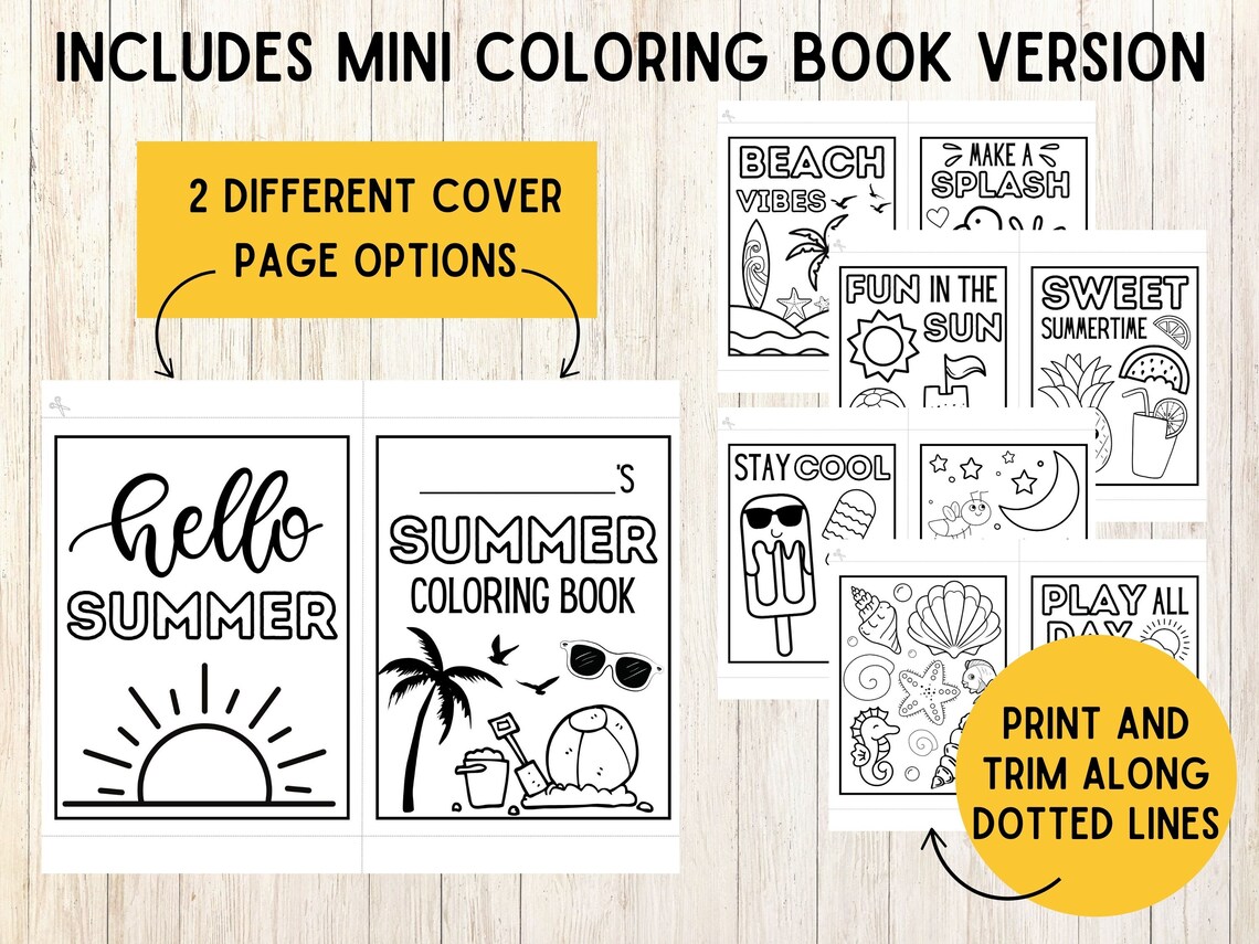 Summer Coloring Pages, Summer Seasonal Coloring, Summer Vacation ...