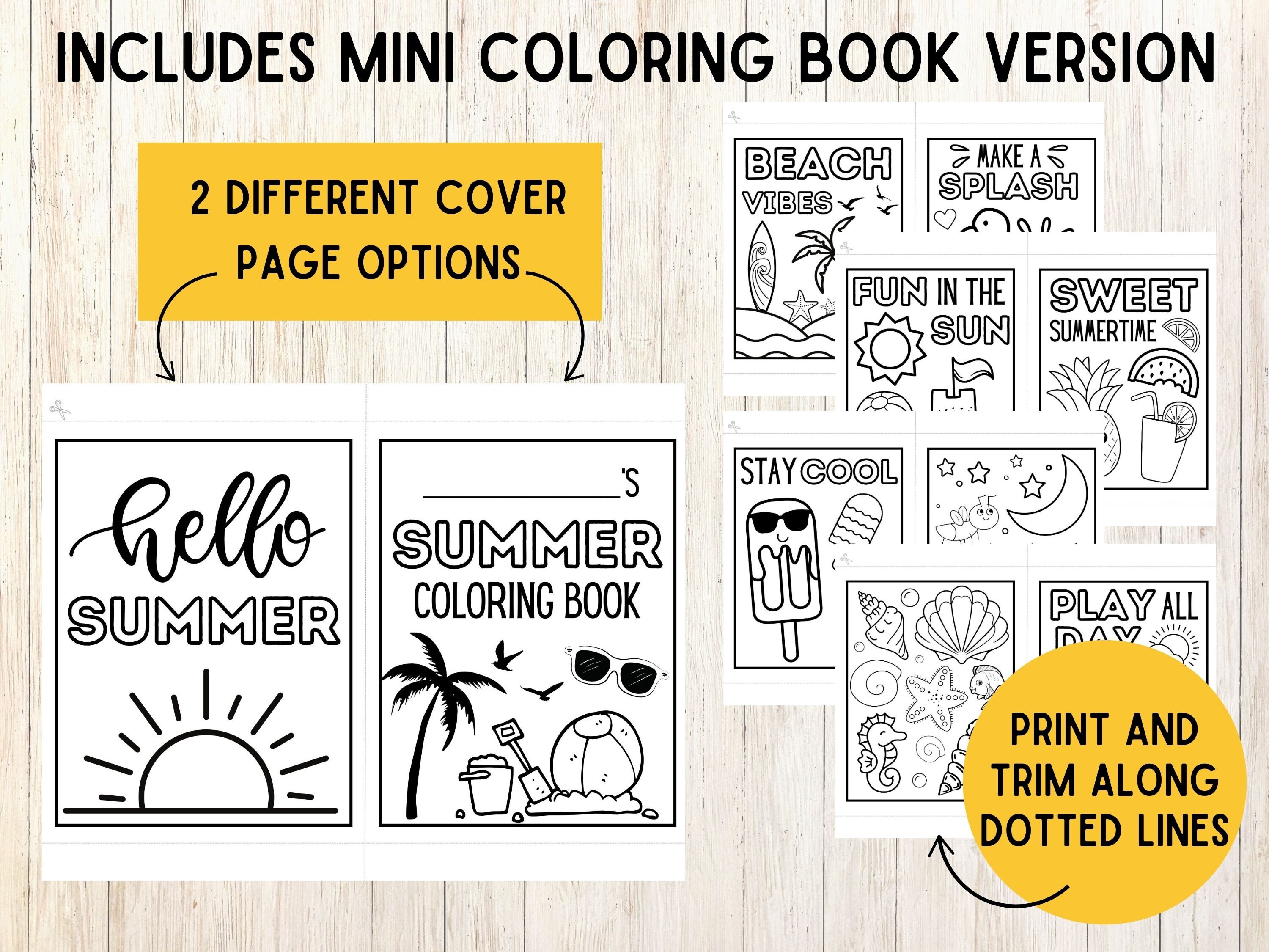 Summer Coloring Pages, Summer Seasonal Coloring, Summer Vacation ...