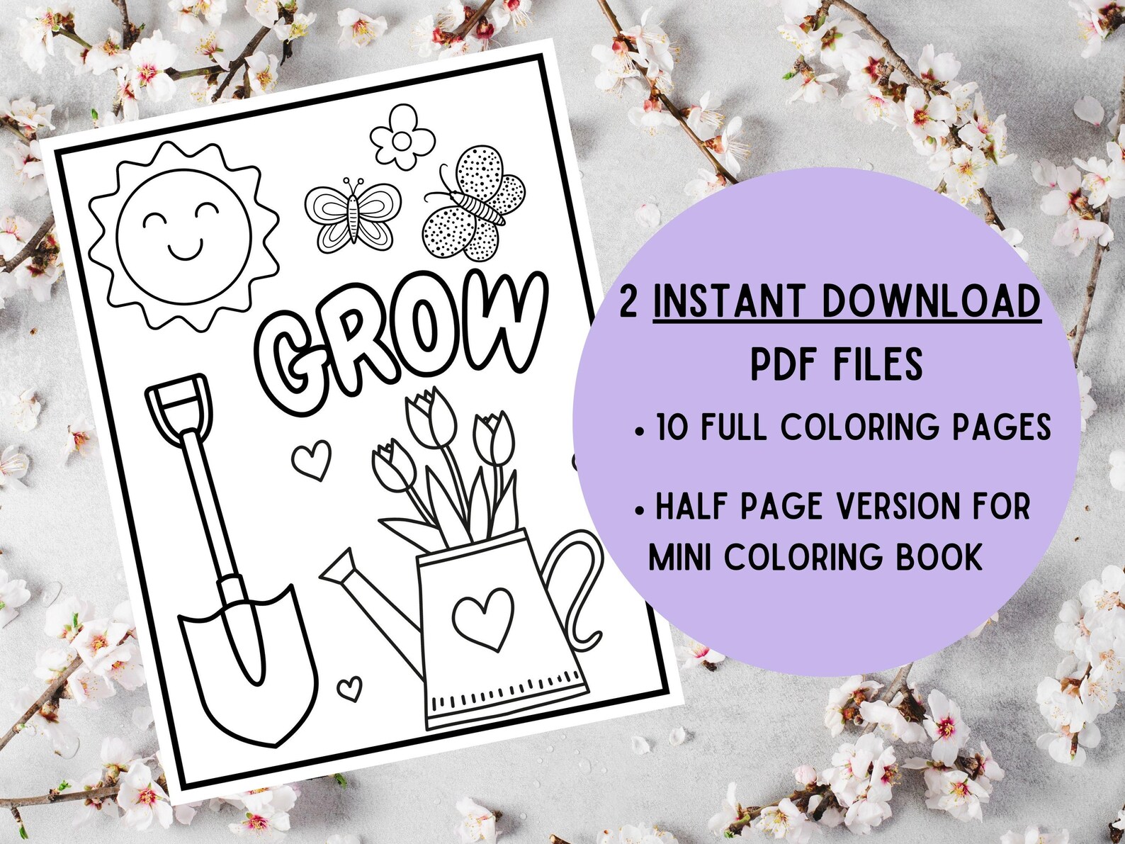Spring Coloring Pages, Springtime Coloring, Spring Preschool Activity ...