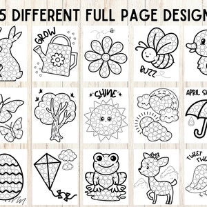 Spring Dot Marker Printable, Spring Coloring, Do a Dot Coloring ...