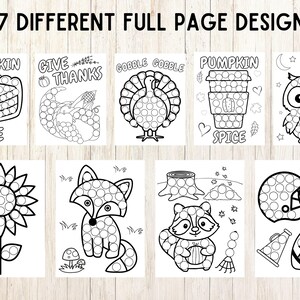 Fall Dot Marker Pages, Do a Dot Coloring Activity, Toddler Autumn ...
