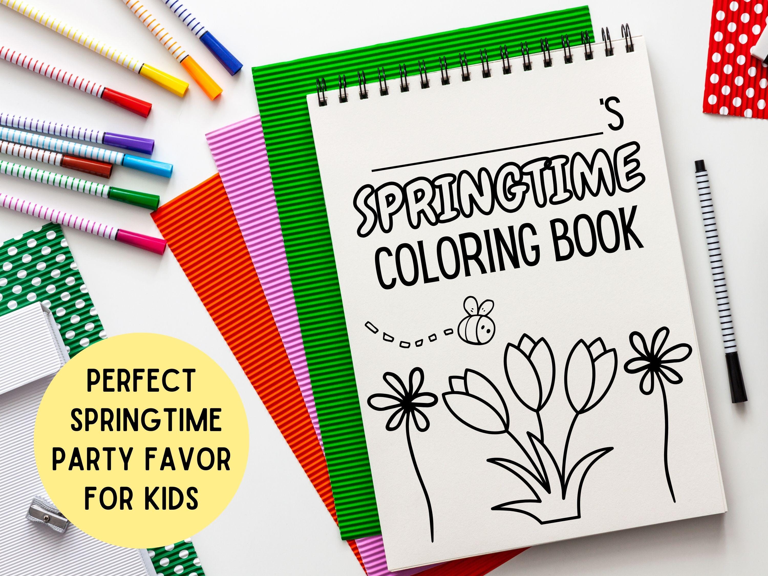 Spring Coloring Pages, Springtime Coloring, Spring Preschool Activity ...