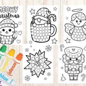 Christmas Dot Marker Pages, Toddler Fine Motor Activity, Montessori ...