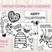 Love Bug Valentine Coloring Pages, Printable Coloring for Kids ...