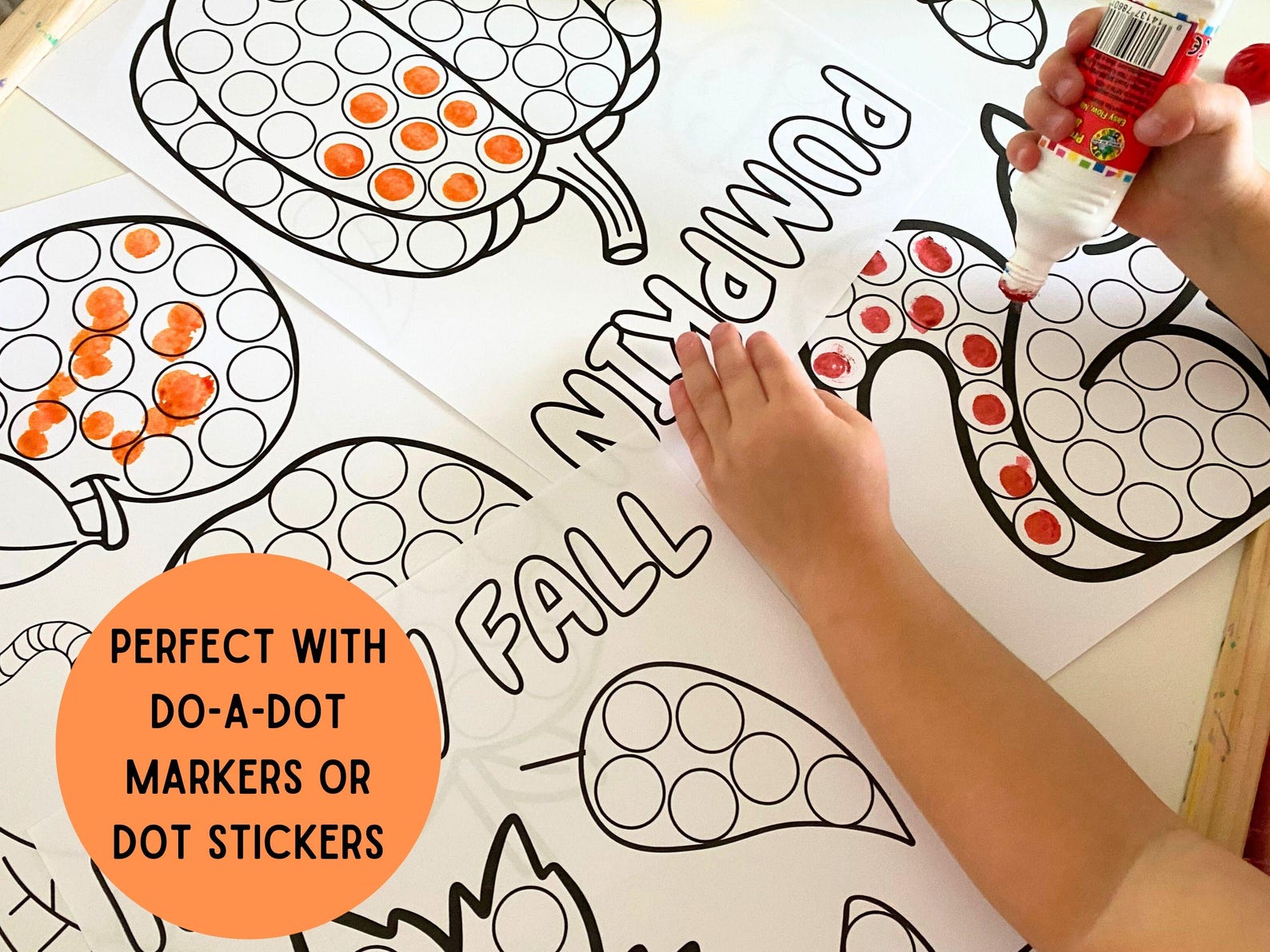 Thanksgiving Dot Marker Pages, Toddler Fine Motor Activity, Montessori ...
