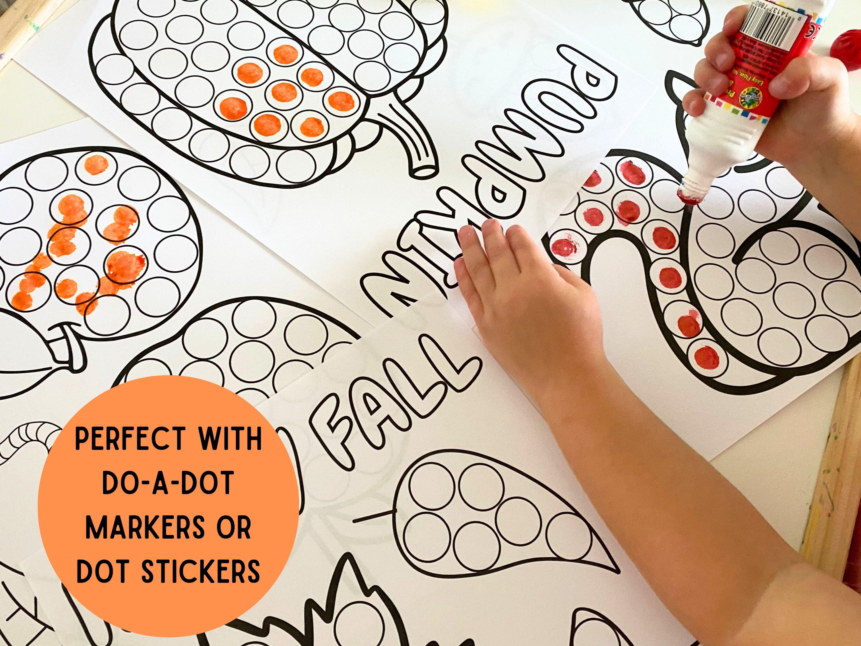 Thanksgiving Dot Marker Pages, Toddler Fine Motor Activity, Montessori ...