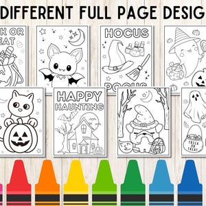 Halloween Coloring Book, Trick or Treat Coloring, October Coloring ...