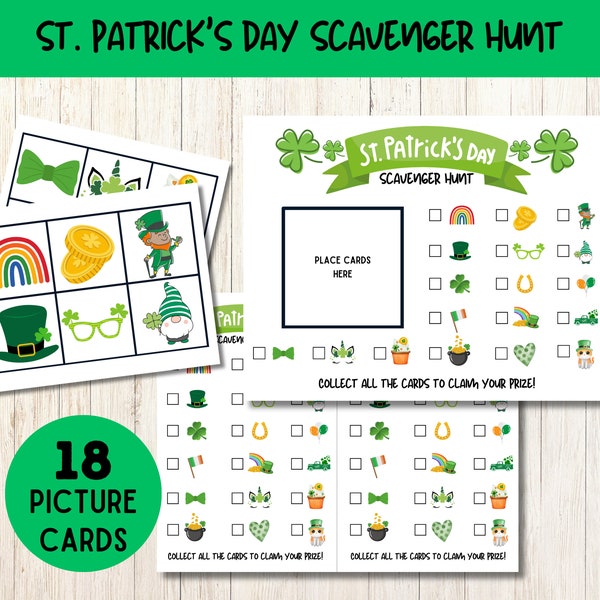 St Patricks Day Scavenger Hunt - Etsy