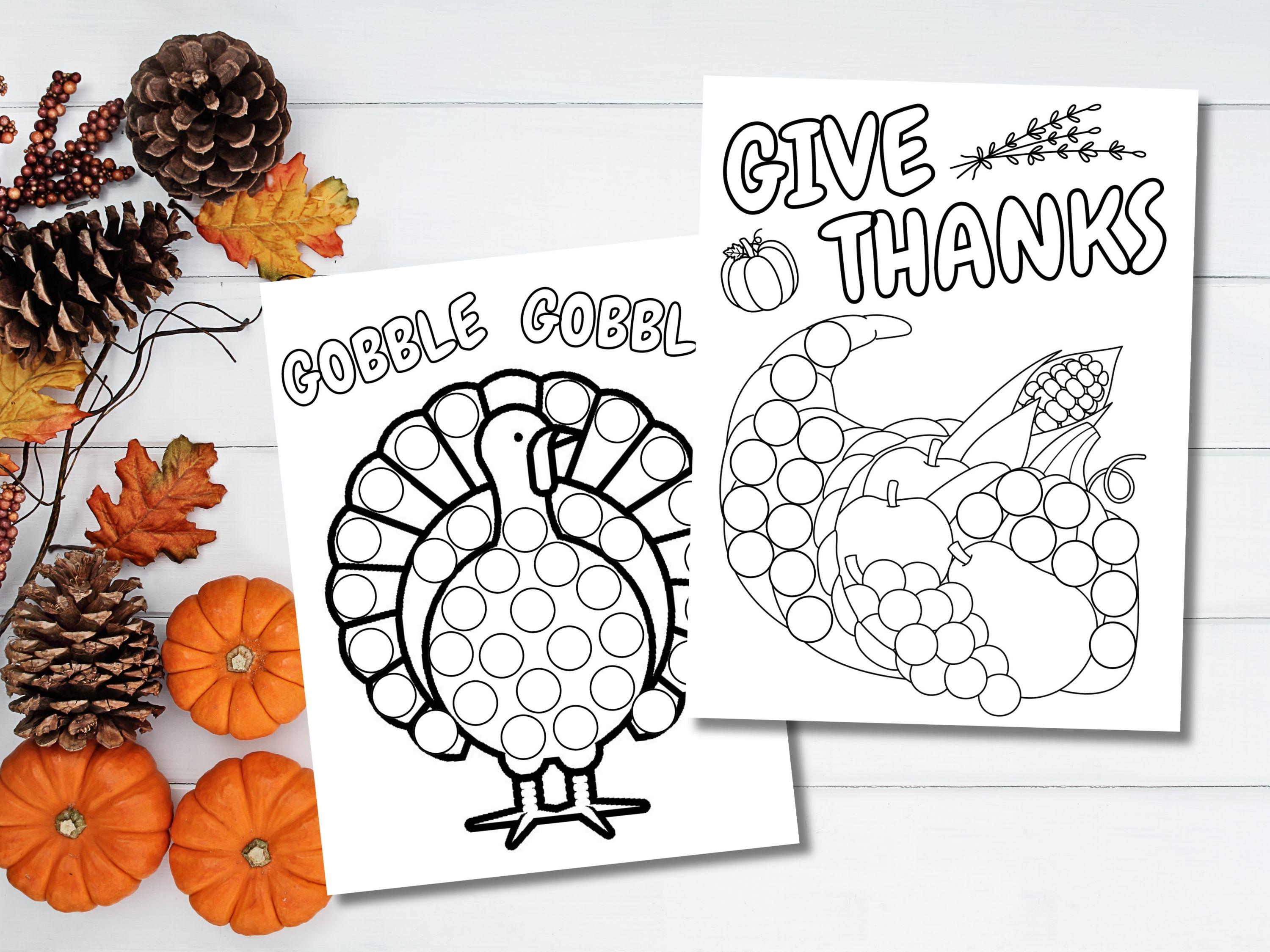 Fall Dot Marker Pages, Do a Dot Coloring Activity, Toddler Autumn ...