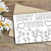 Mother's Day Coloring Card, Mothers Day Activity, Printable Card for ...