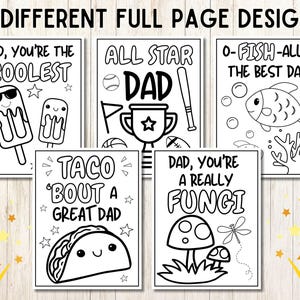 Father's Day Coloring, Coloring Gift for Dad, Preschool Father's Day ...