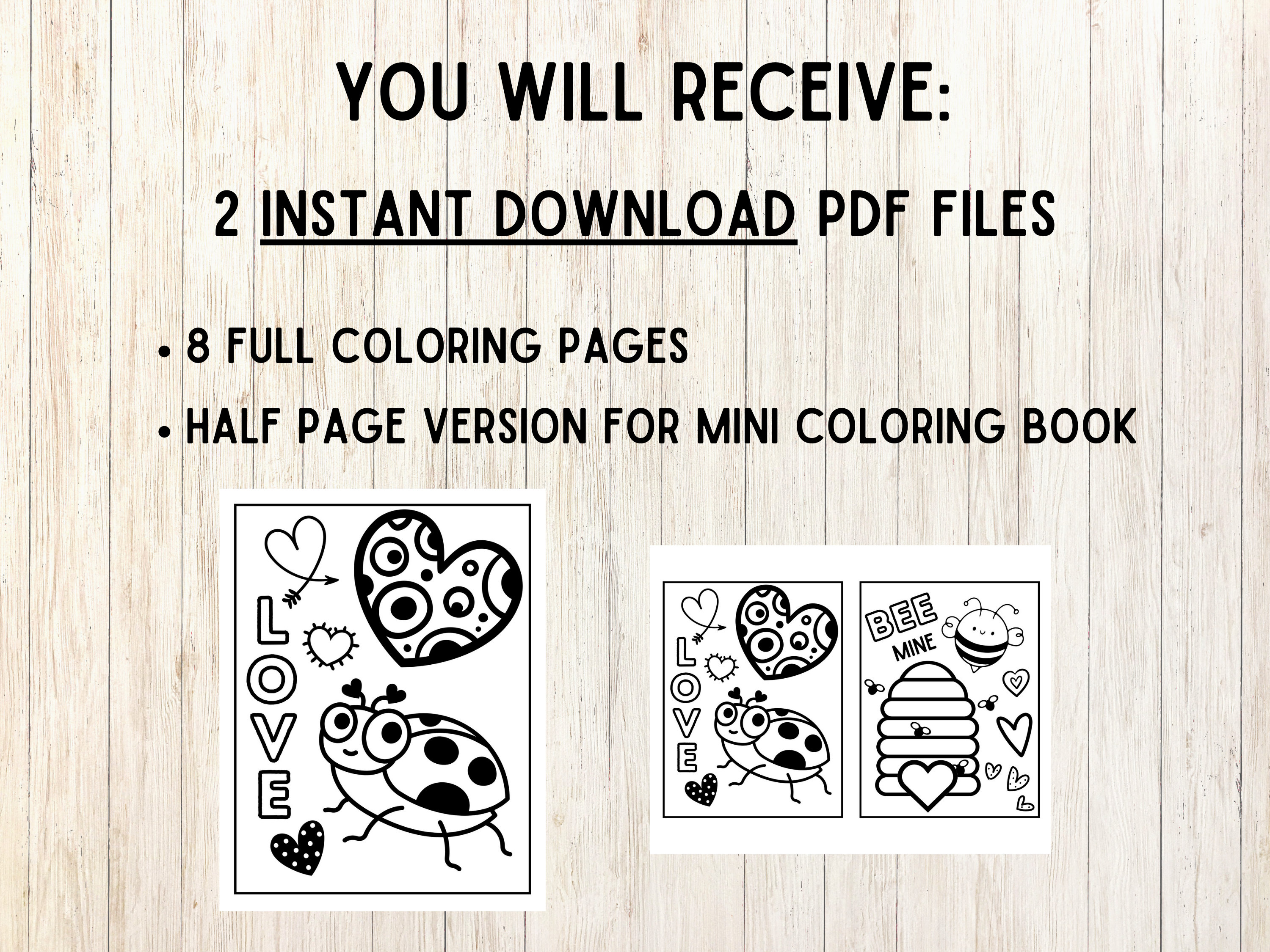 Love Bug Valentine Coloring Pages, Printable Coloring for Kids ...
