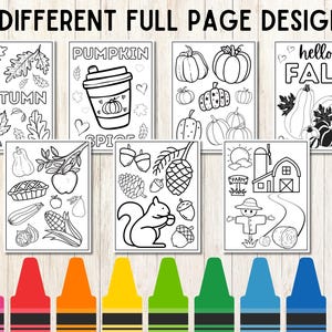 Fall Coloring Book, Autumn Coloring, October Coloring Pages, Seasons ...