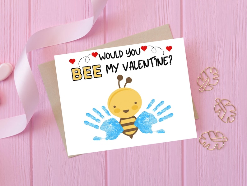 Valentine Handprint Craft, Valentine's Day Handprint Craft, Toddler ...