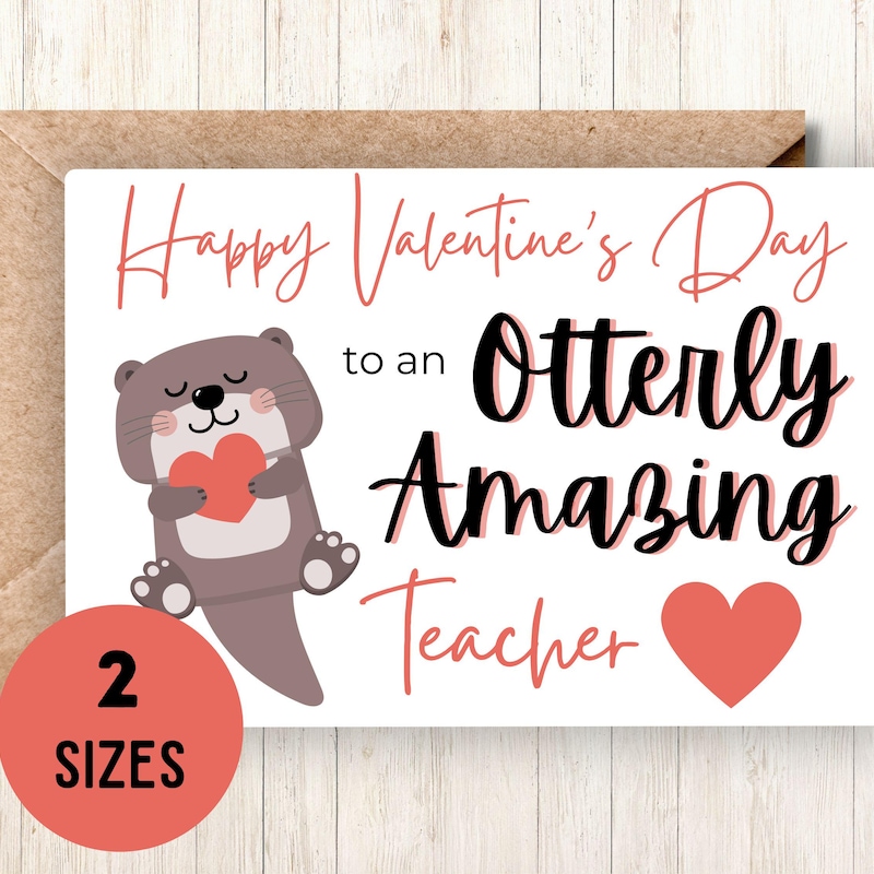 Otter Valentines - Etsy