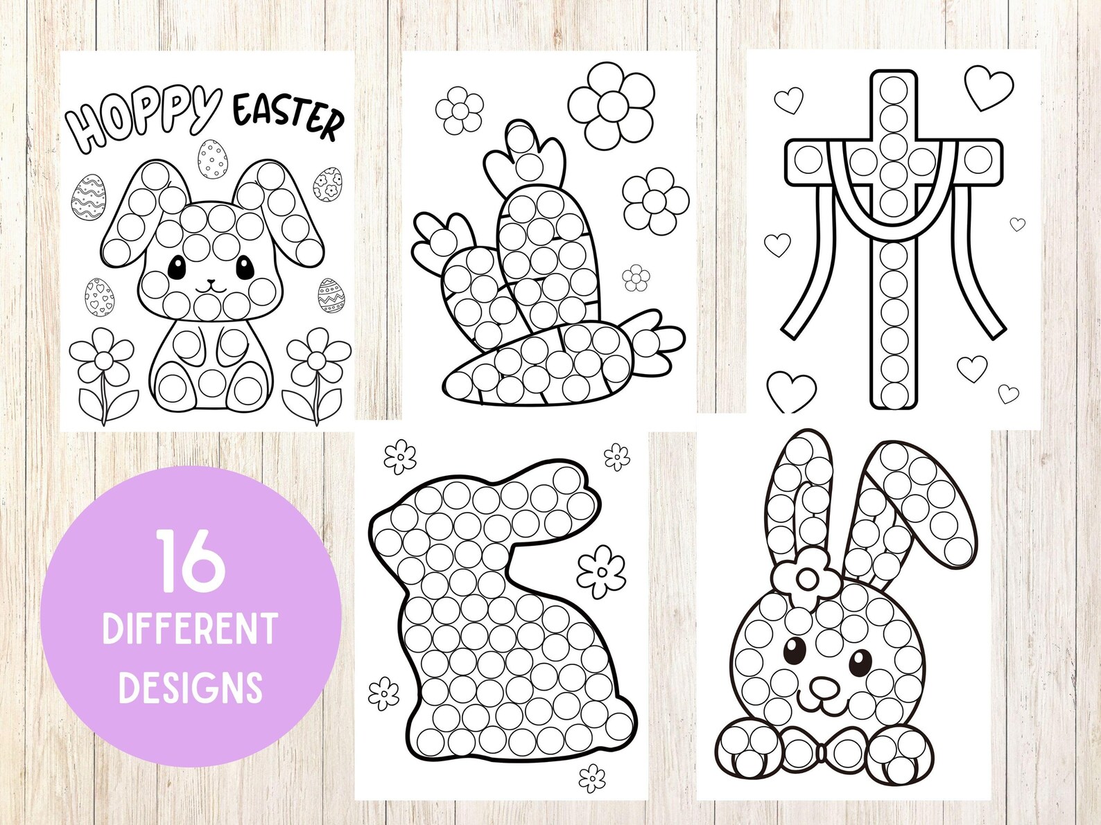 Easter Dot Marker Pages, Toddler Fine Motor Activity, Montessori Easter ...