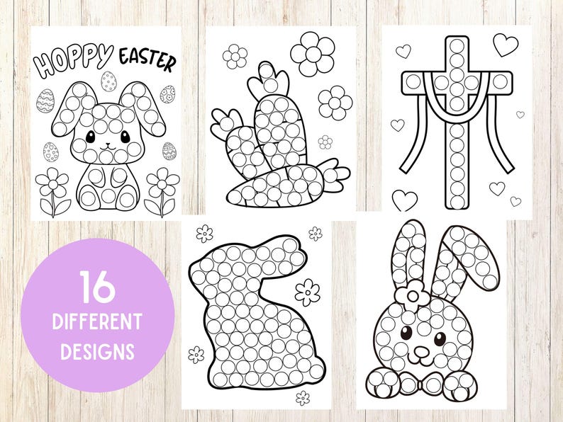 Easter Dot Marker Pages, Toddler Fine Motor Activity, Montessori Easter ...
