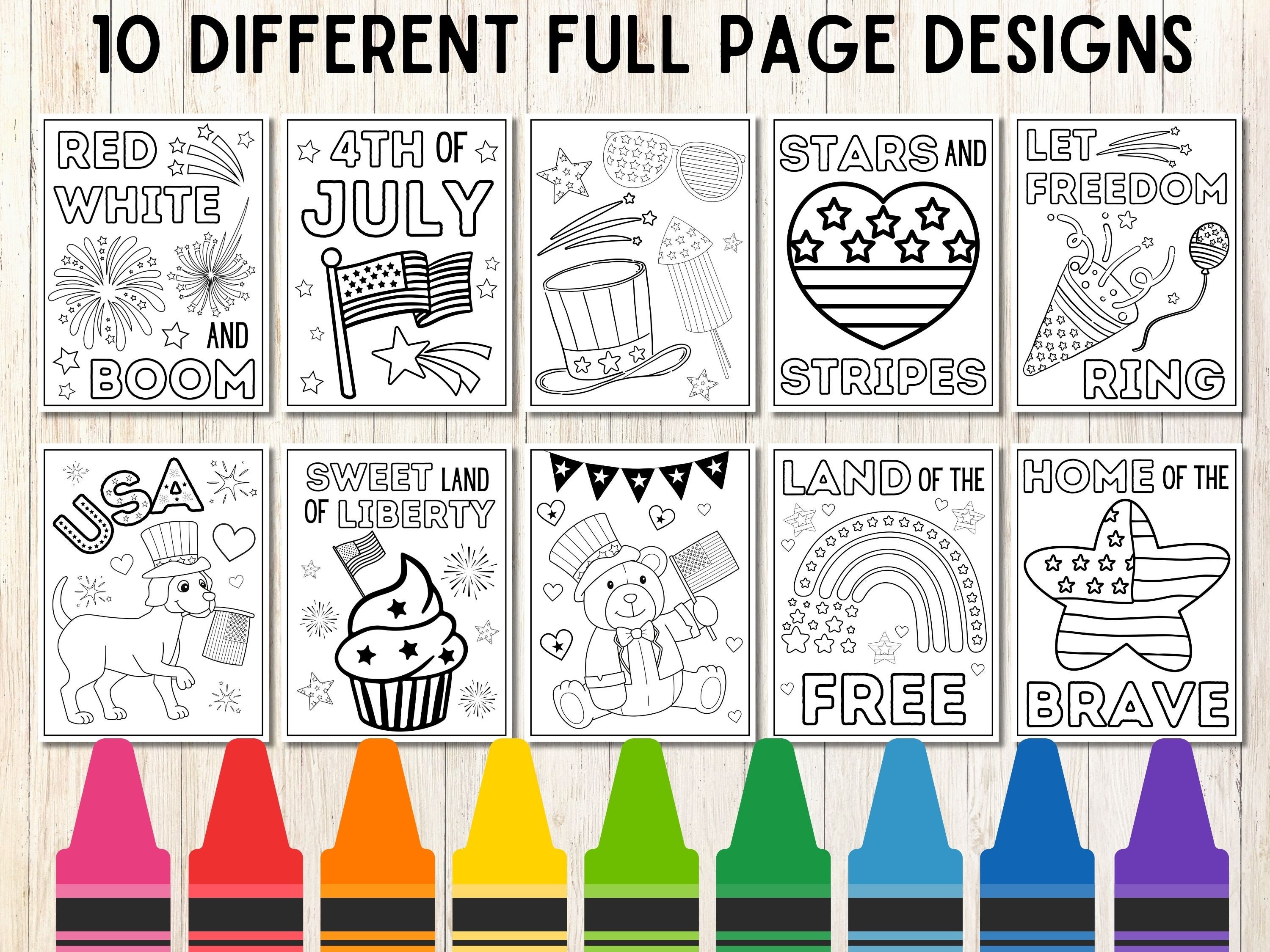 4th of July Coloring Pages, Patriotic Coloring, Fourth of July Coloring ...