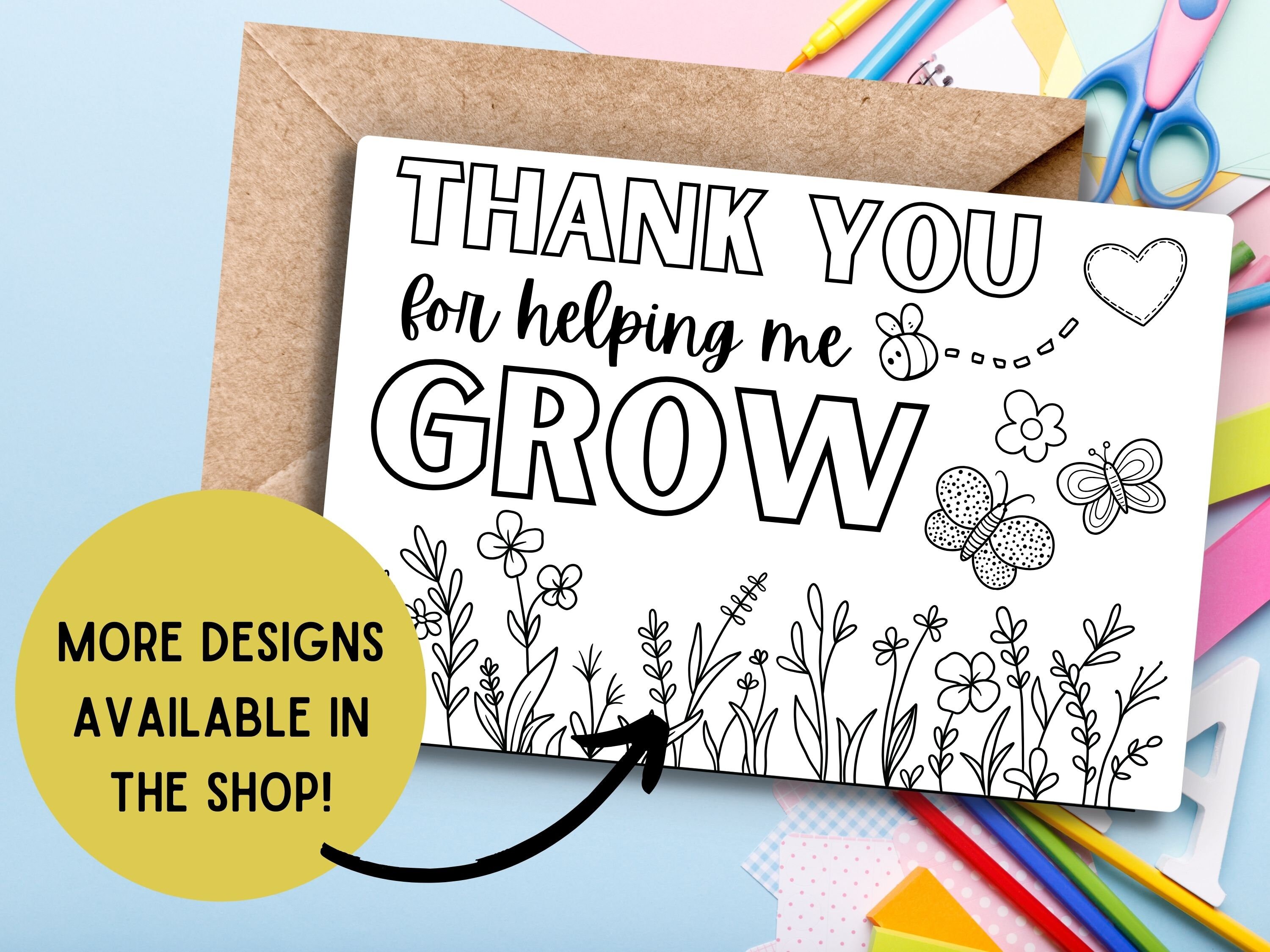 Back to School Teacher Note, Coloring Teacher Gift, Teacher ...