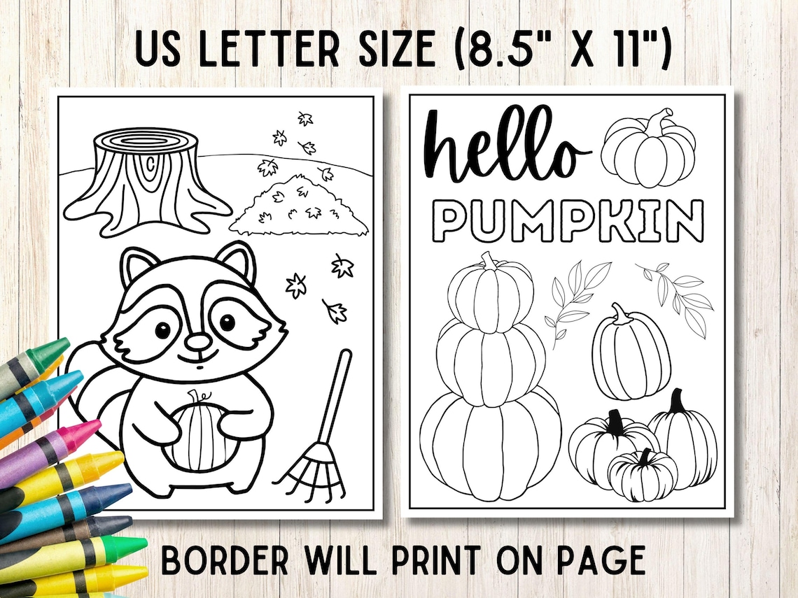 Fall Coloring Book, Autumn Coloring, October Coloring Pages, Seasons ...