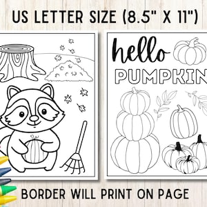 Fall Coloring Book, Autumn Coloring, October Coloring Pages, Seasons ...