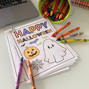 Halloween Coloring Book, Trick or Treat Coloring, October Coloring ...