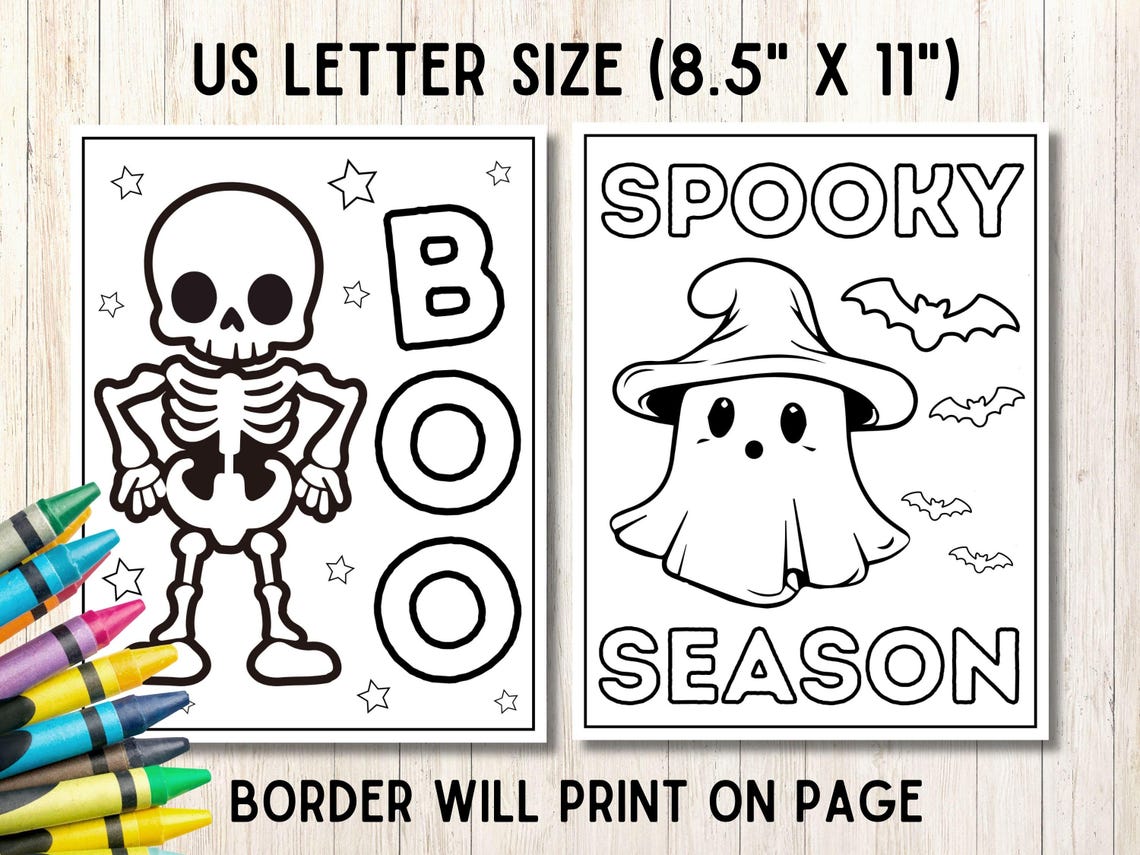 Halloween Coloring Pages, Spooky Coloring, Halloween Party Coloring ...