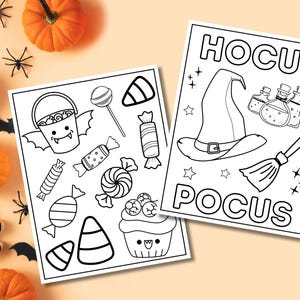 Halloween Coloring Book, Trick or Treat Coloring, October Coloring ...