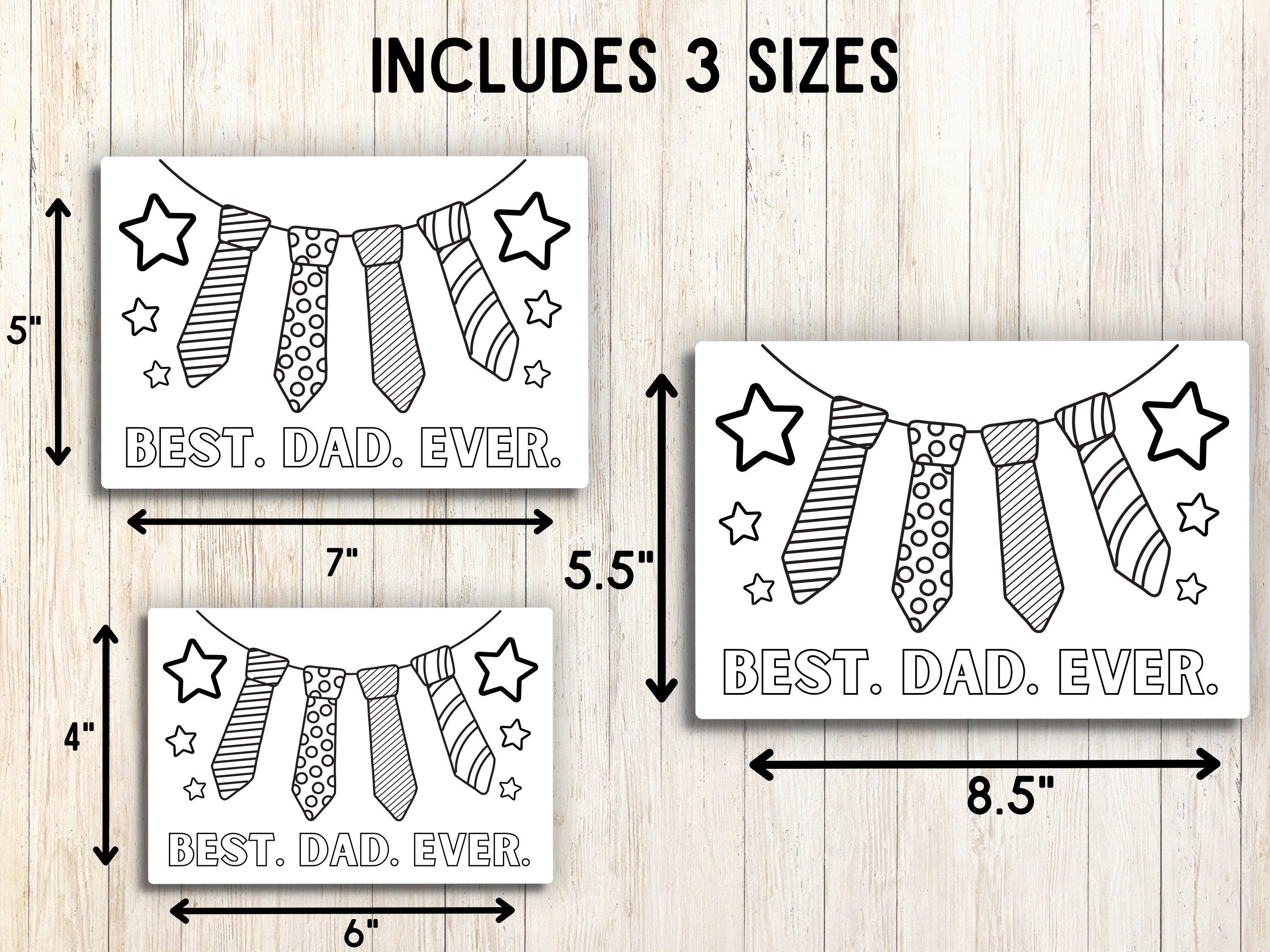 Fathers Day Coloring, Father's Day Coloring Card, Father's Day Activity ...