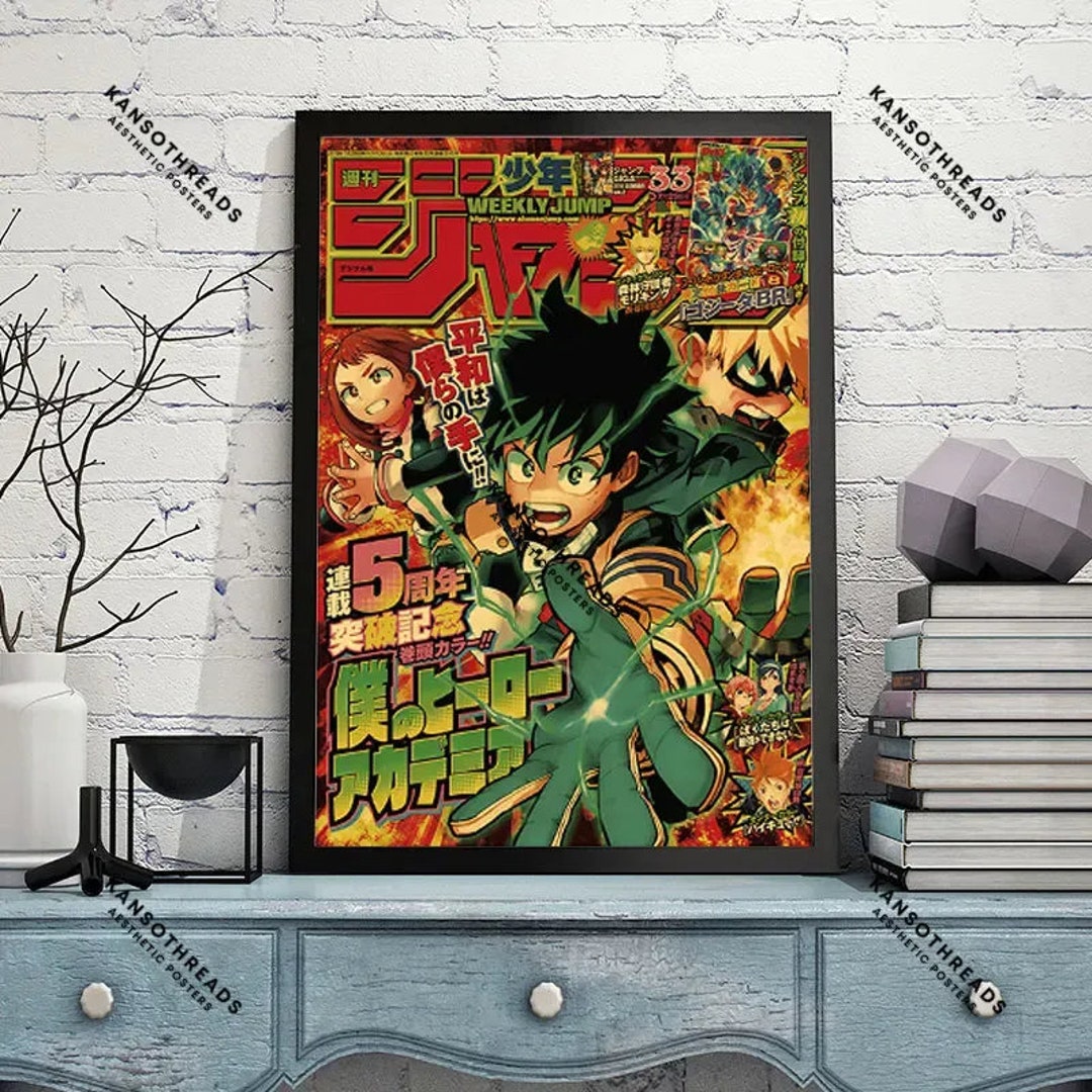 Vintage Anime My Hero Academia Posters Comic Cover Decor Painting ...
