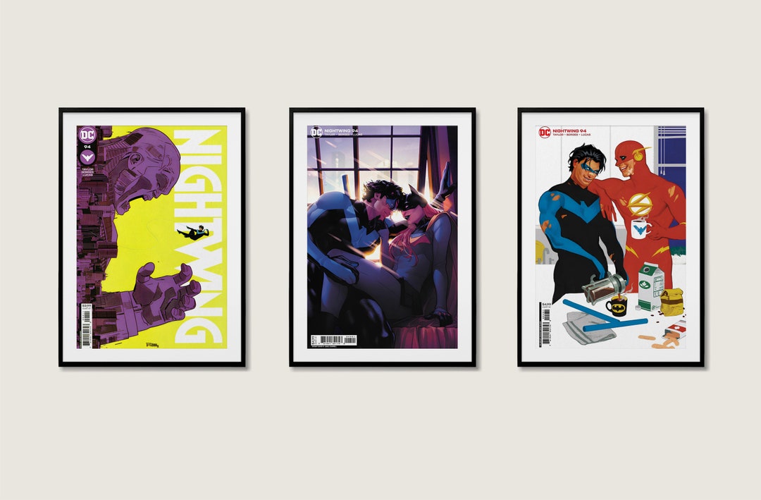 Night Wing Comic Poster 3 Print Bundle Comic Digital Poster Print ...