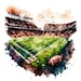 Watercolor Football Field Digital Wall Art - 18x24 Poster Size - Etsy