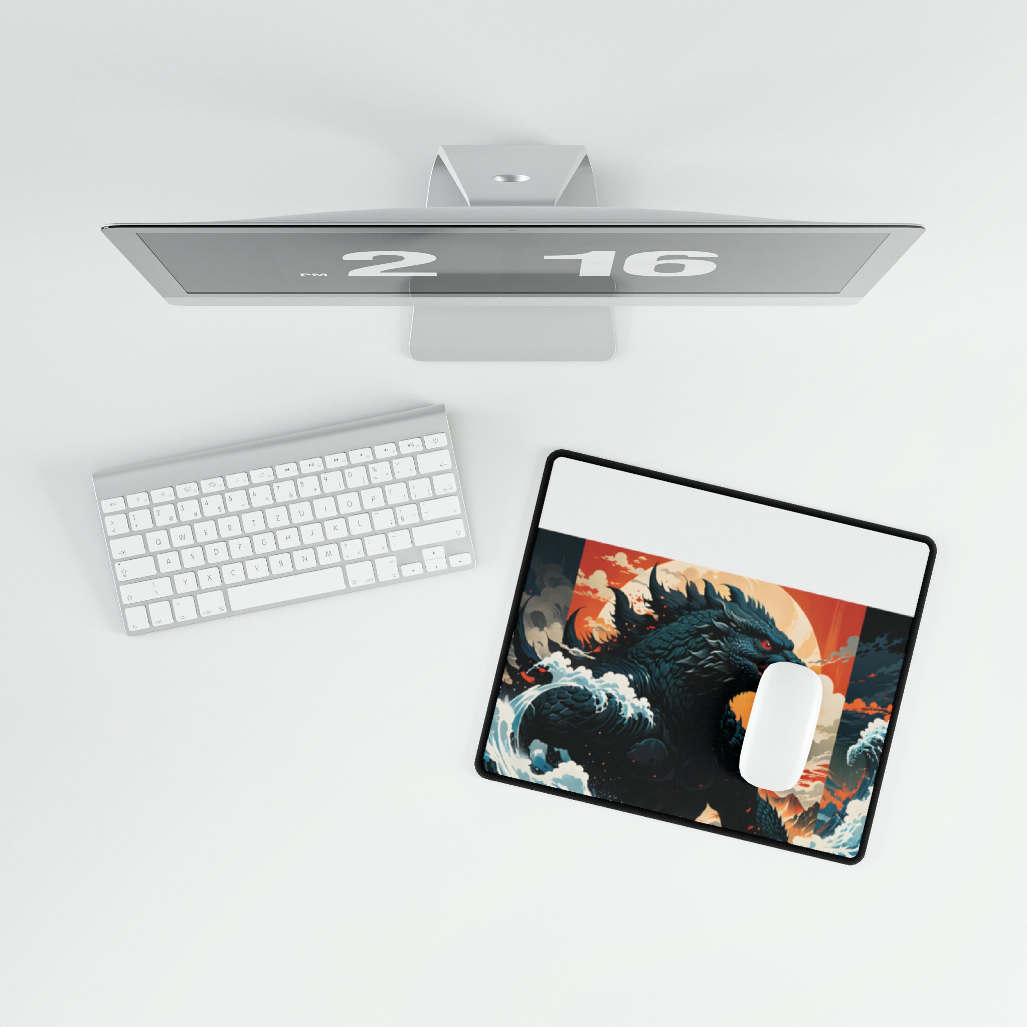 Japanese Godzilla Desk Mat Monsterverse Art Gaming Mousepad Desk ...