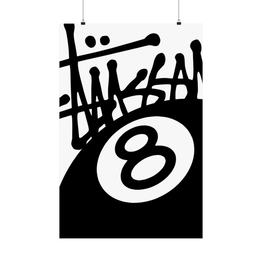 Stussy 8 Ball Poster - Etsy