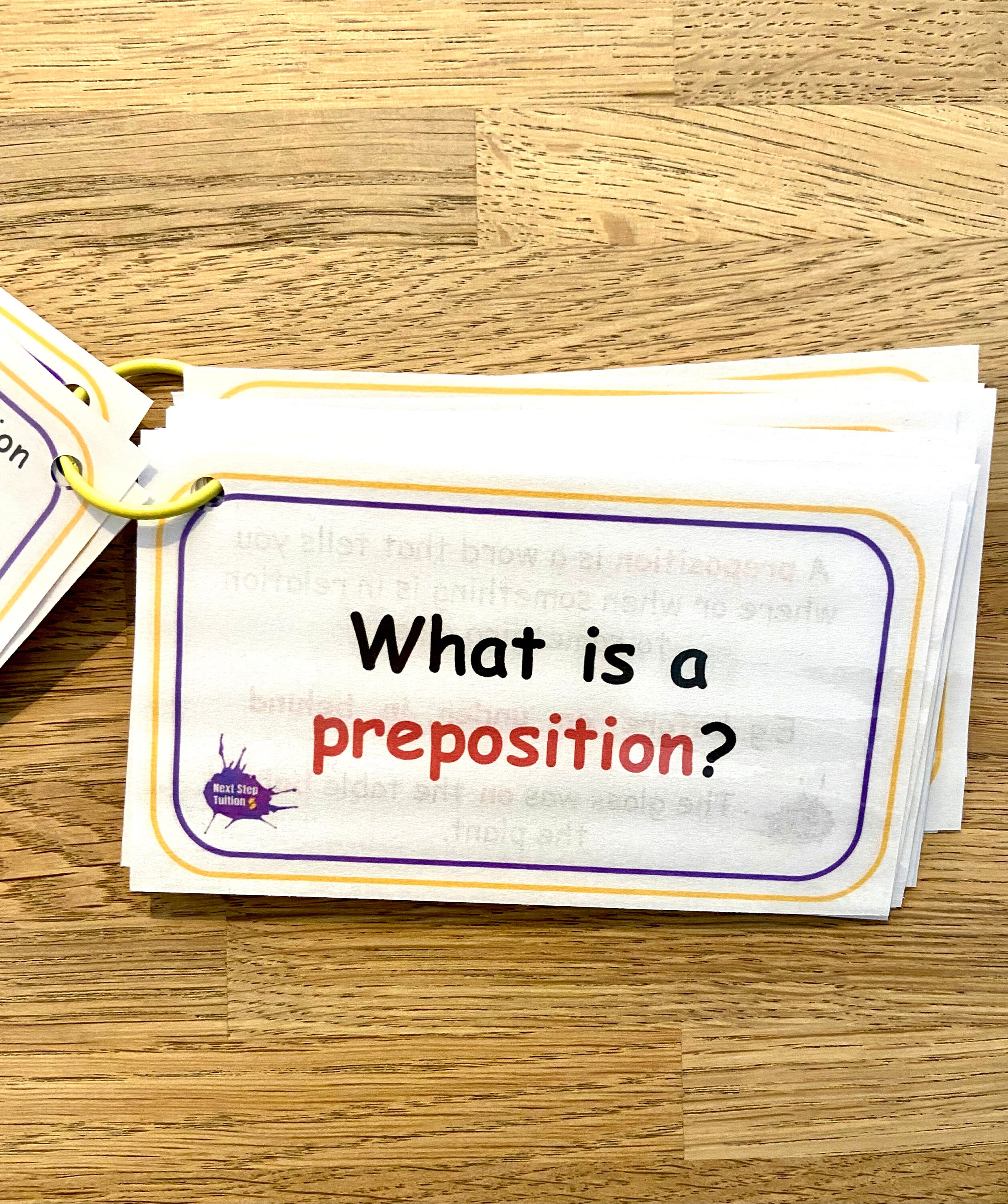 My Little Grammar Flashcards Pack - Etsy
