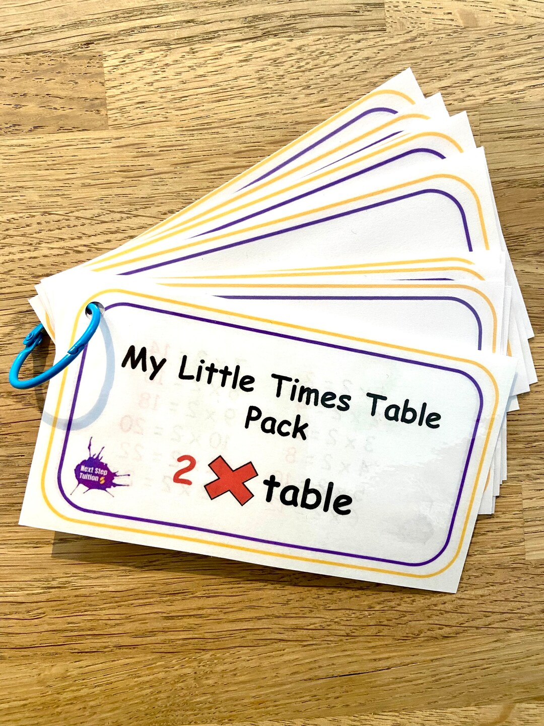My Little 2 X Tables Flashcards Pack - Etsy