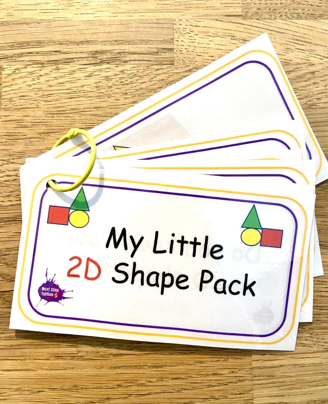 My Little 2D Shapes Flashcards Pack - Etsy