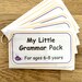 My Little Grammar Flashcards Pack for 6-8 Year Olds - Etsy UK