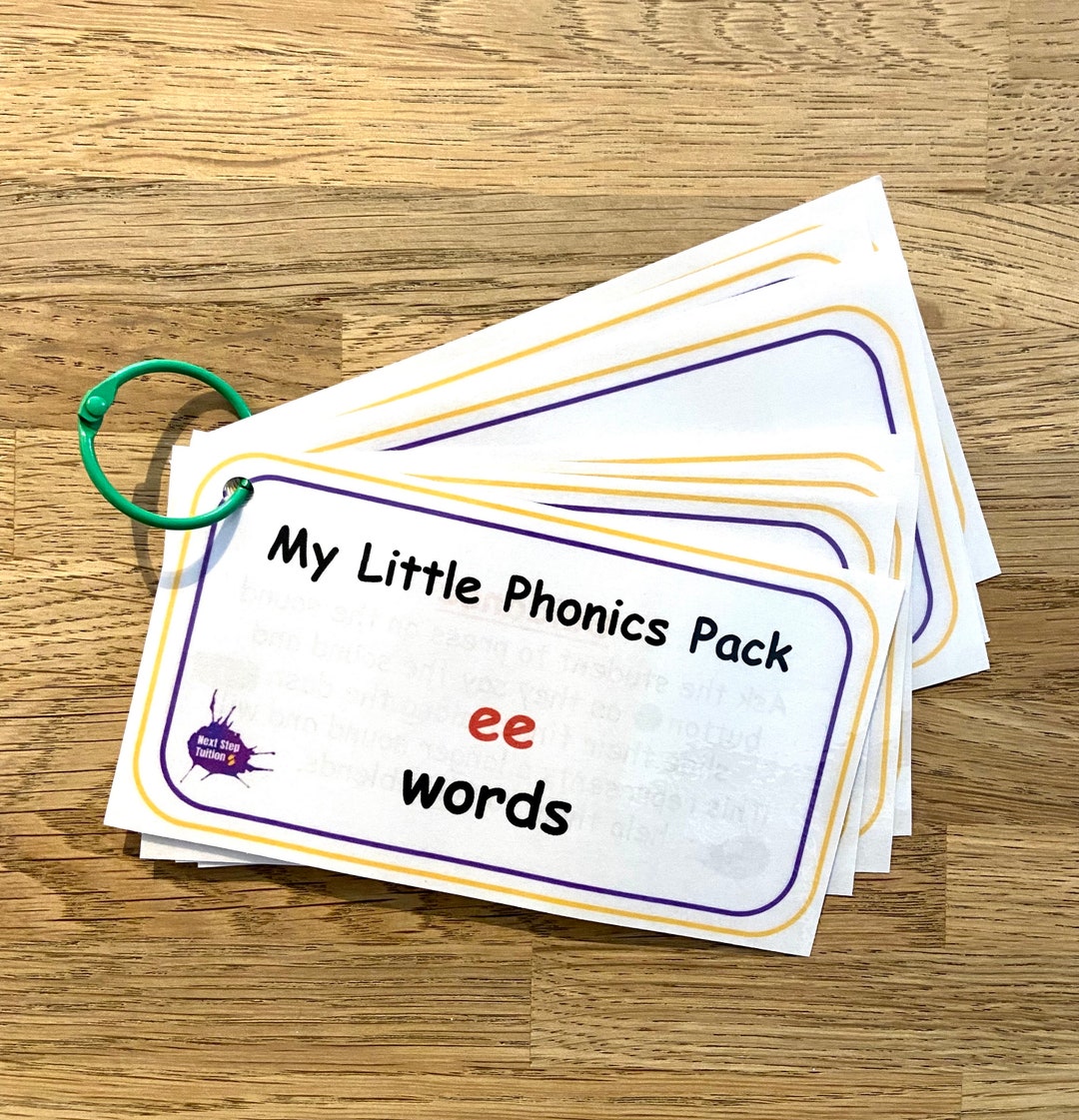 My Little Ee Words Phonics Pack - Etsy