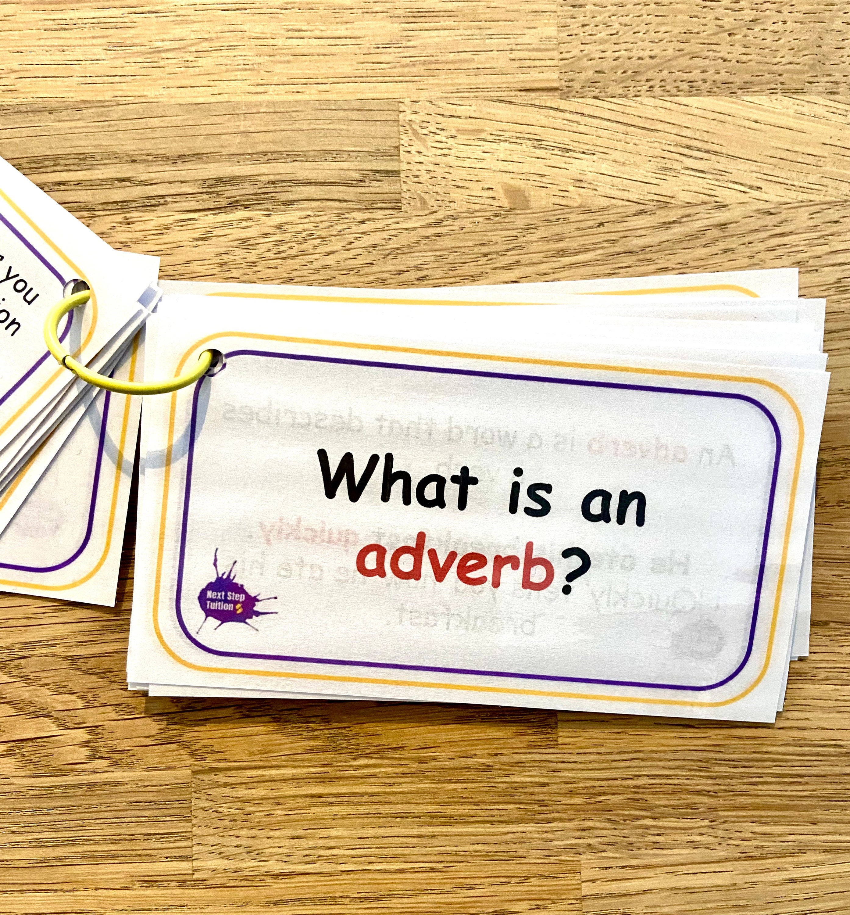 My Little Grammar Flashcards Pack - Etsy