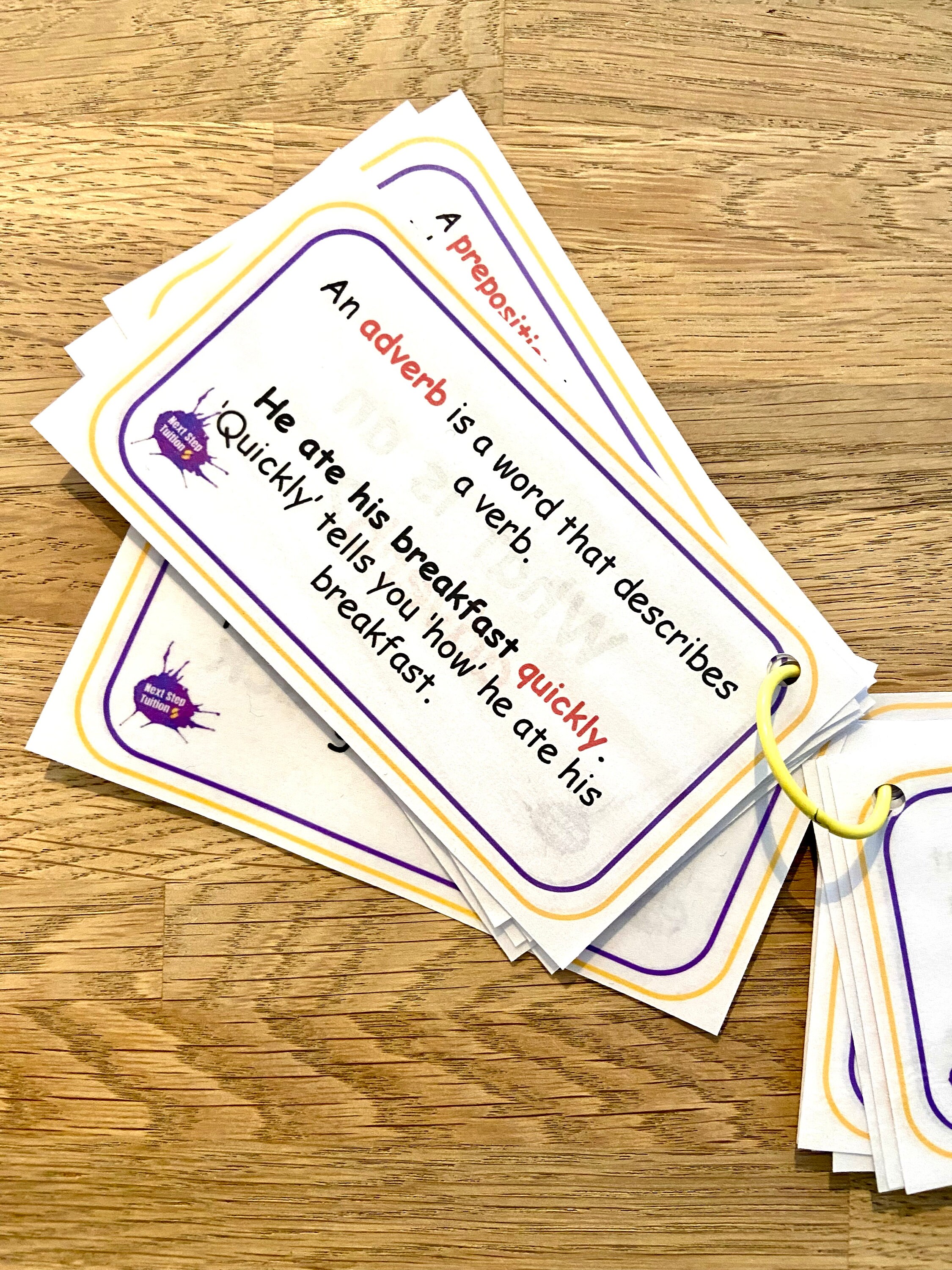 My Little Grammar Flashcards Pack - Etsy