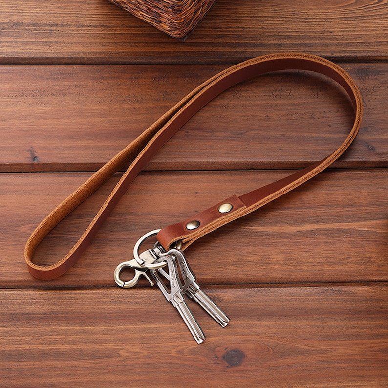 Leather Lanyard Personalized, Teacher Lanyard Leather Lanyard for Keys ...