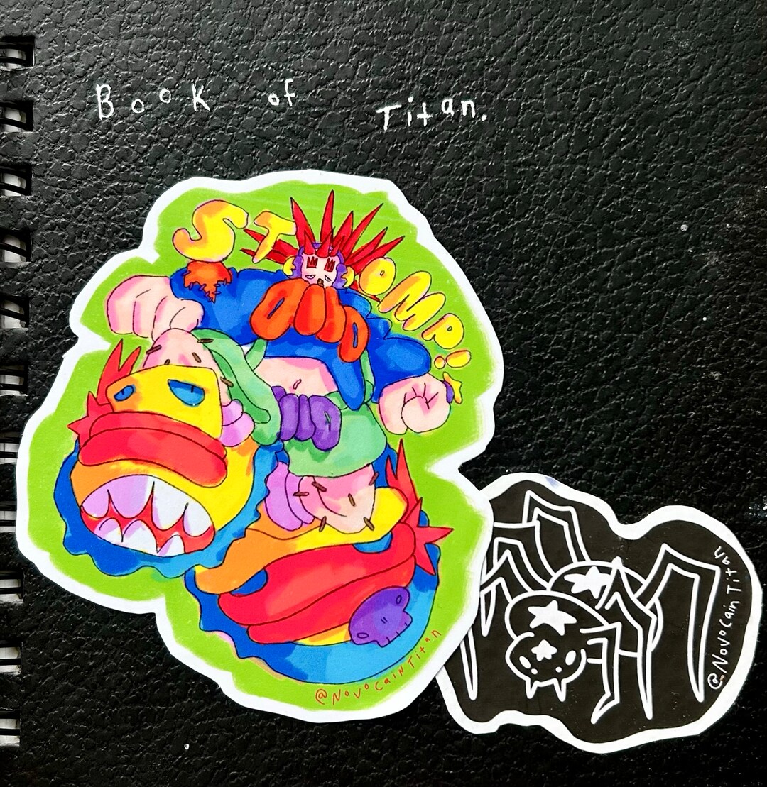 STOMP STICKER, Original Character Sticker, Laptop Sticker, Homemade ...