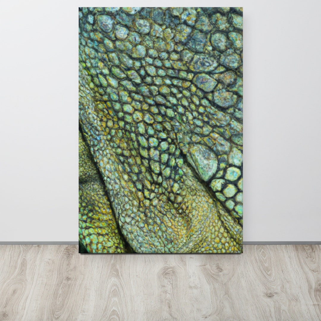 Iguana Skin Canvas Wall Art - Etsy