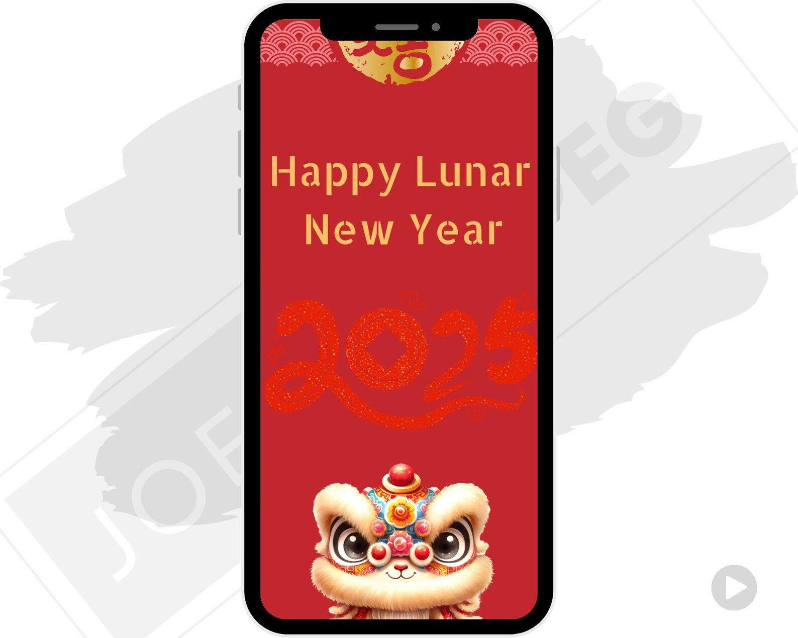Animated Lunar New Year 2025 Card Cute Digital Card Year of Snake Lunar ...