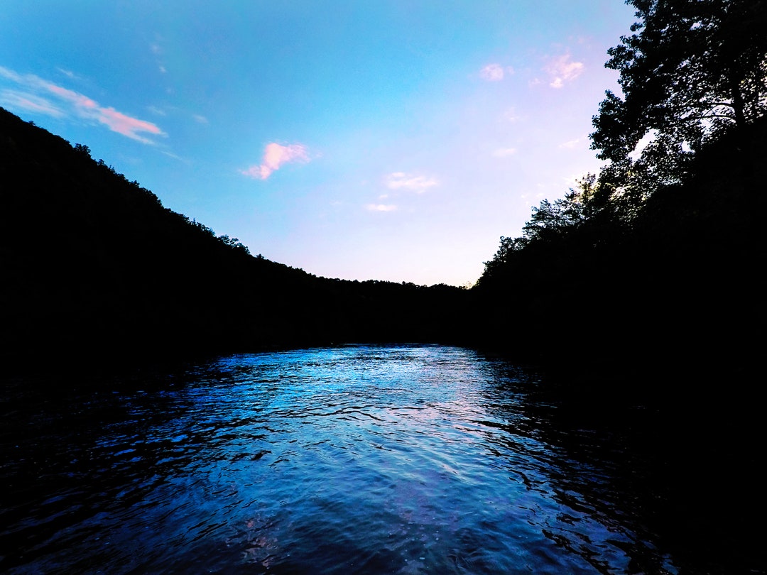 Night-time River Art - Etsy