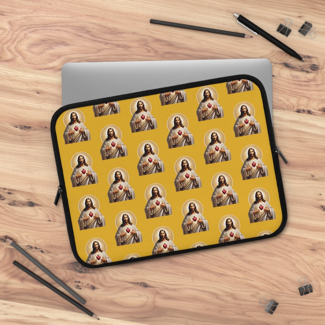 Sacred Heart of Jesus Laptop Sleeve, Catholic Laptop Sleeve, Laptop ...