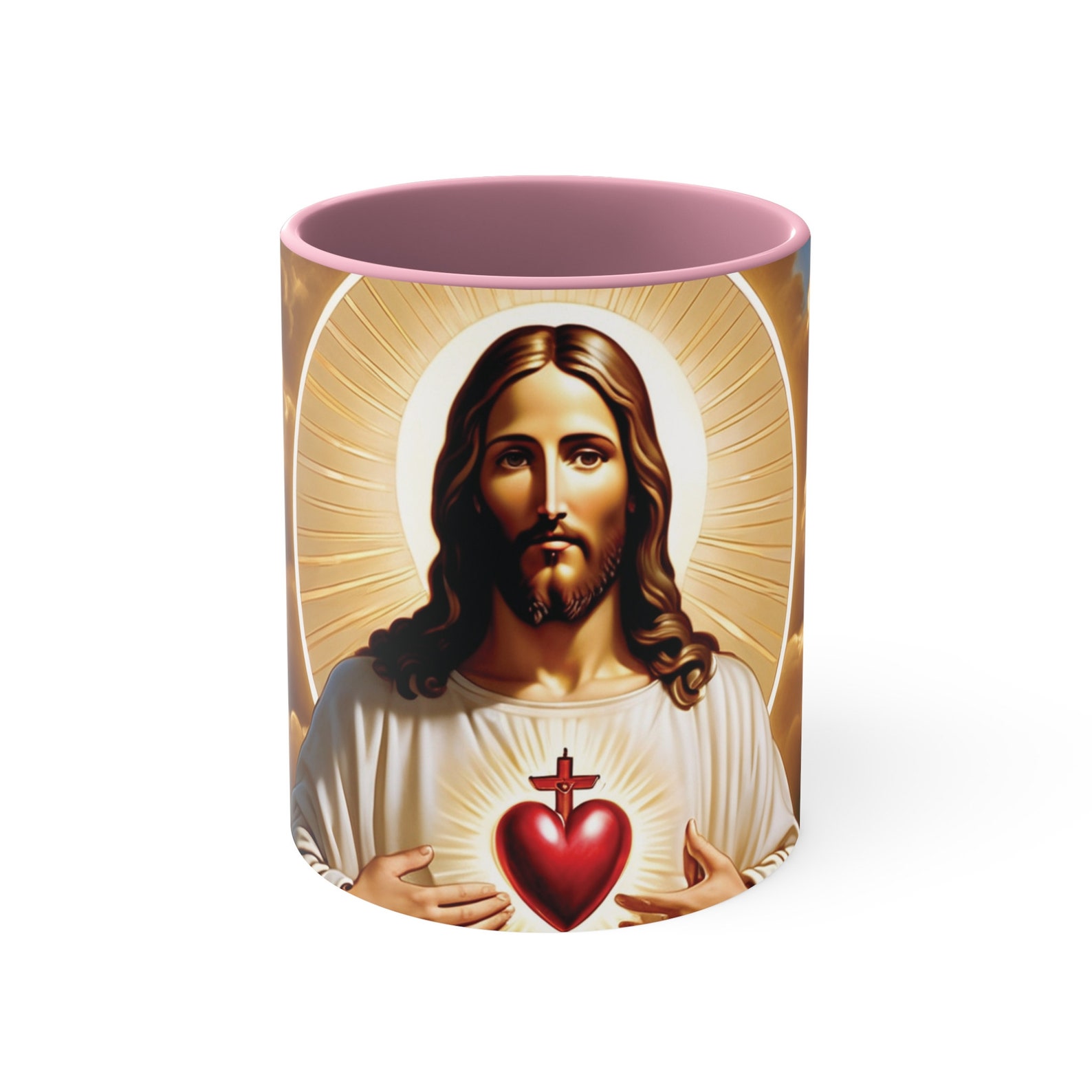 Sacred Heart of Jesus Coffee Mug - Catholic Gift, 11oz Accent Mug - Etsy